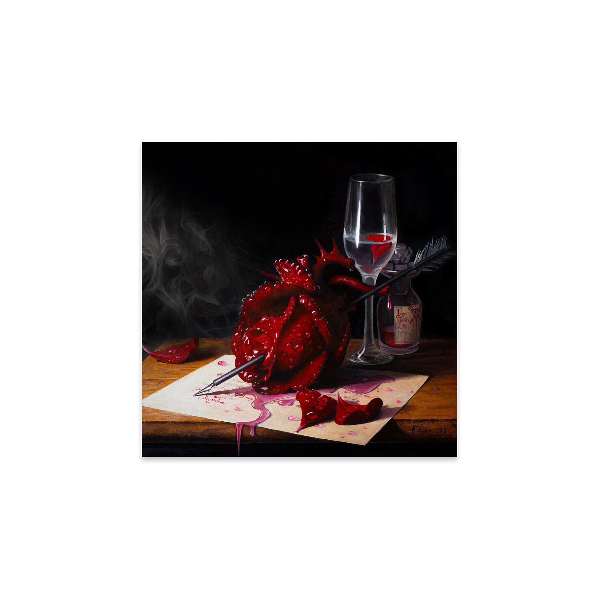 Mercer41 Love Slowly Kills III On Plastic / Acrylic by Adrian Borda ...