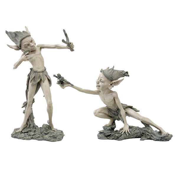 Design Toscano Sling and Stretch Garden Pixie Statue & Reviews | Wayfair