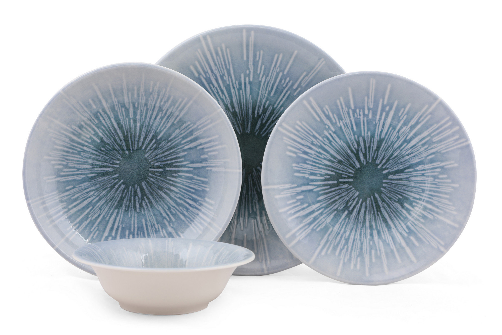 East Urban Home 24 Piece Porcelain China Dinnerware Set - Service for 6 ...