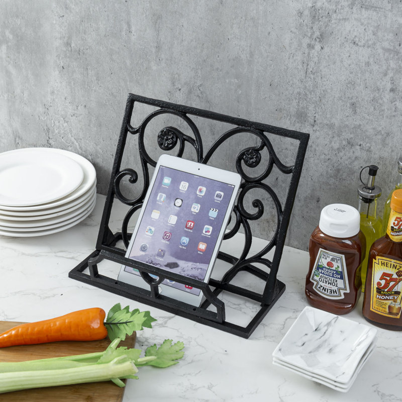 MyGift Cast Iron Counter Book Stand | Wayfair