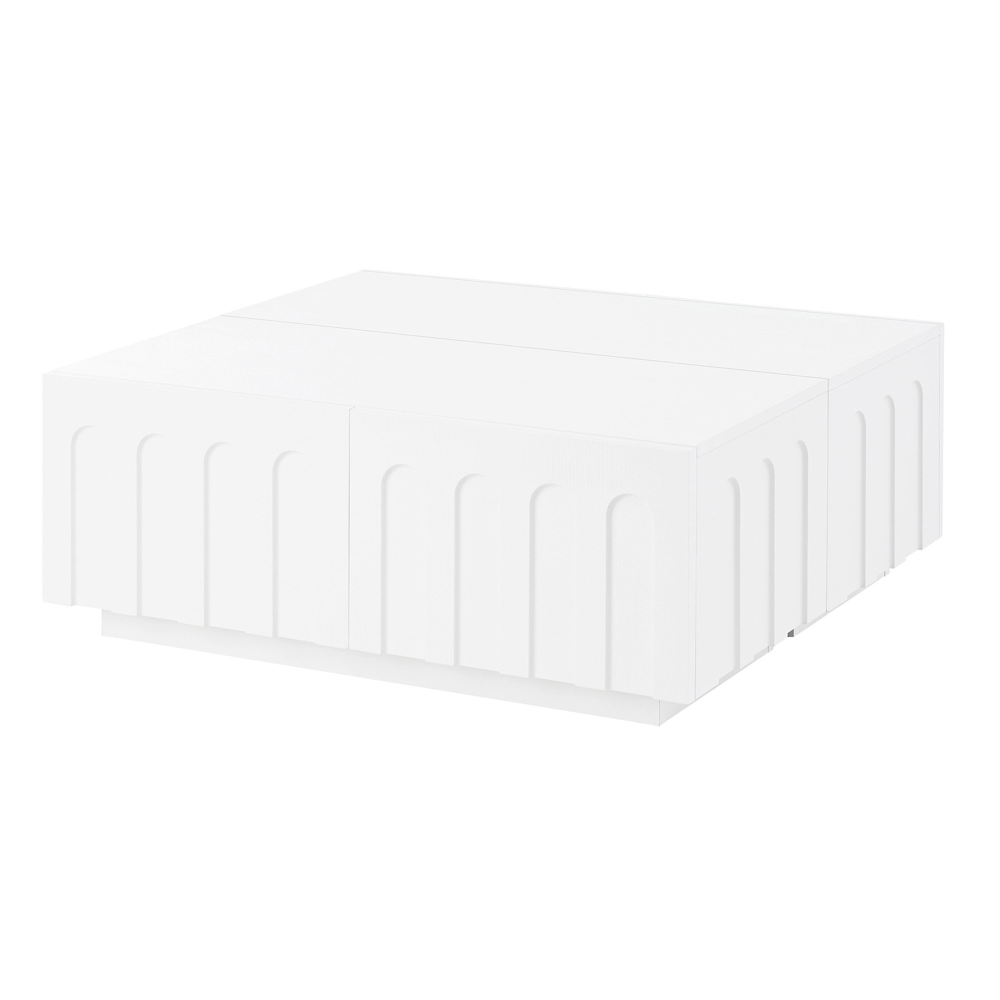 Latitude Run® Elegant TV Stand With Arched Design For Tvs Up To 80 ...