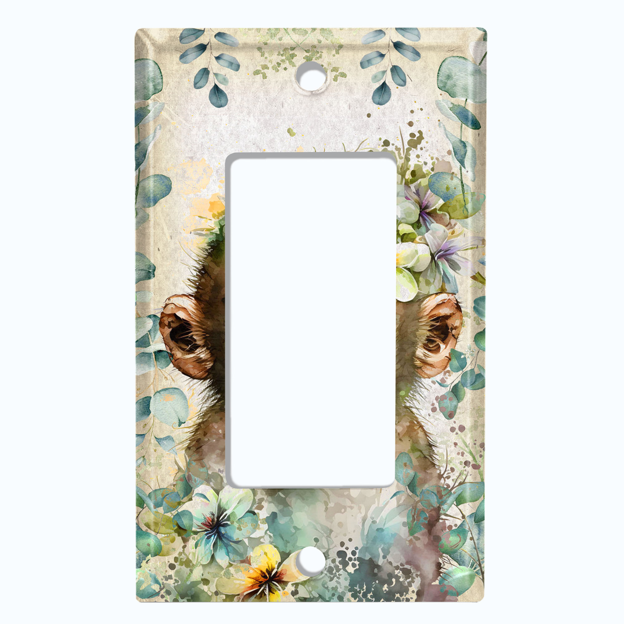 WorldAcc Cute Monkey 1-Gang Toggle Light Switch Wall Plate | Wayfair