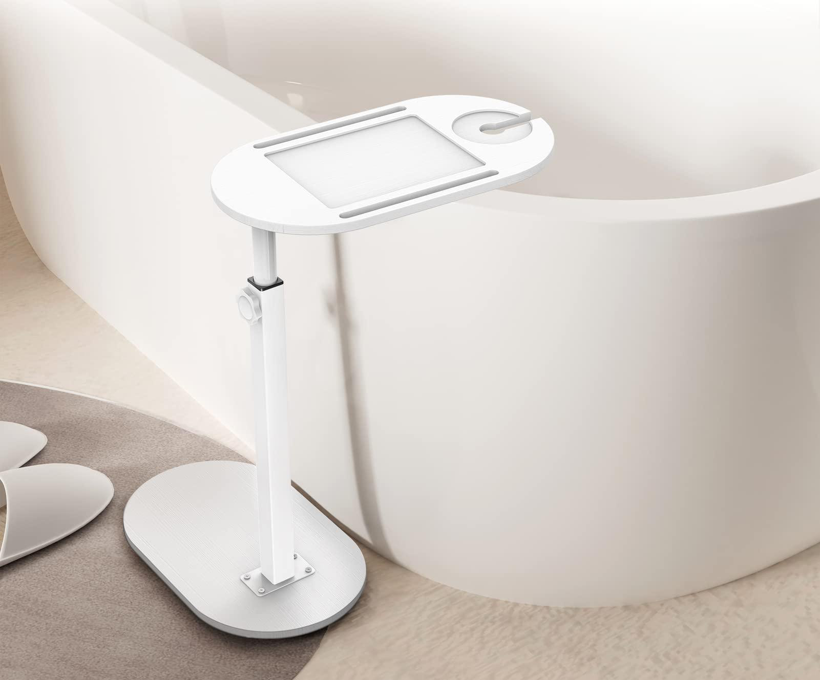 Latitude Run® Bamboo Bathtub Tray Table With Adjustable Height ...