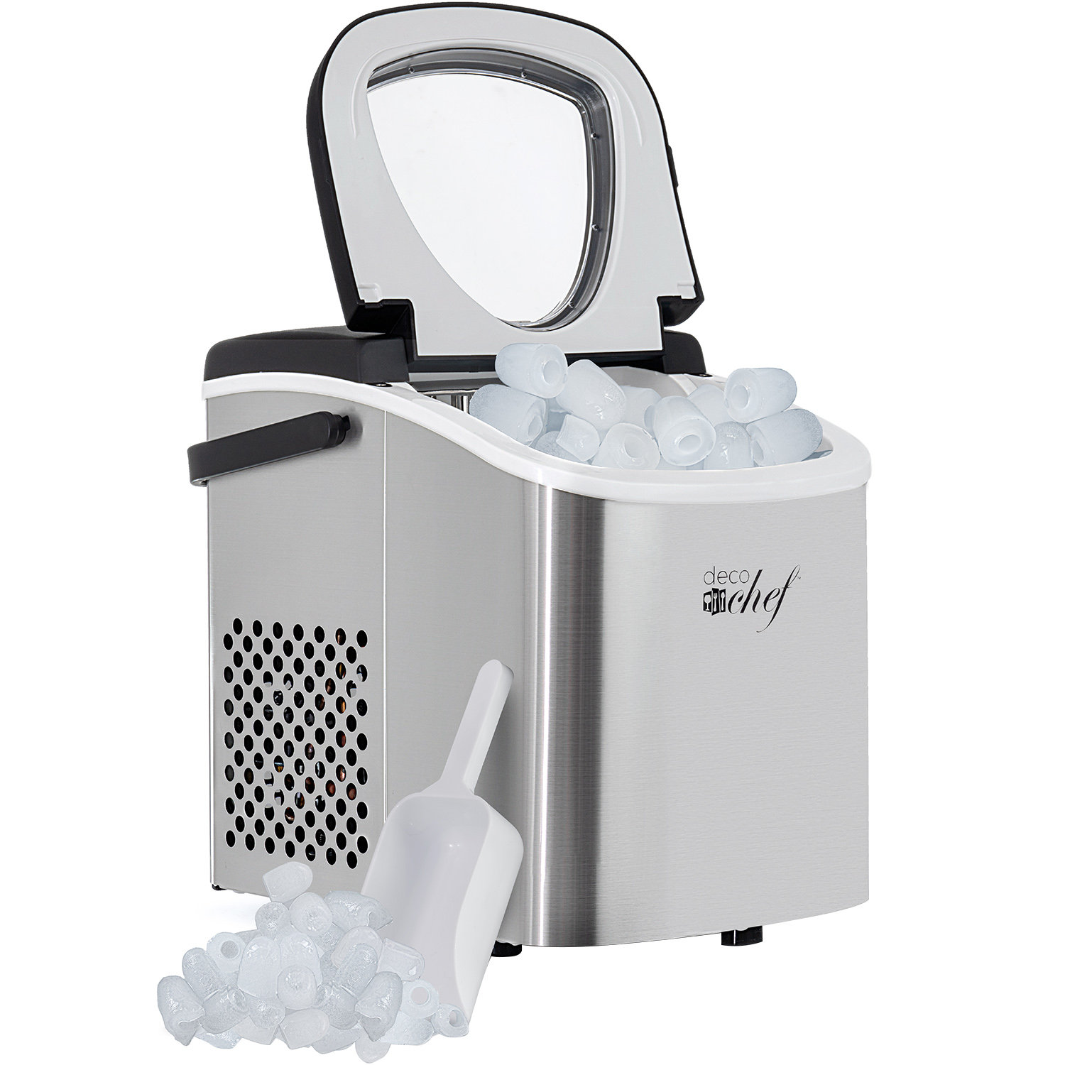 Deco Chef 26 Lb. Daily Production Bullet Ice Portable Ice Maker ...
