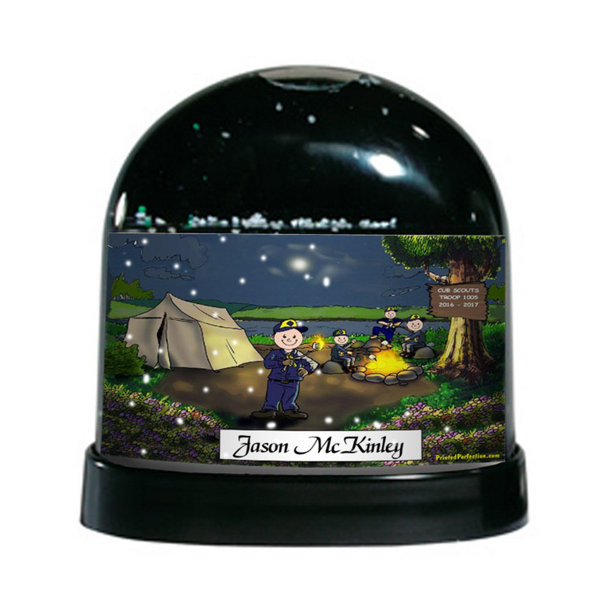 The Holiday Aisle® Friendly Folks Cartoon Caricature Cub Scout Snow ...