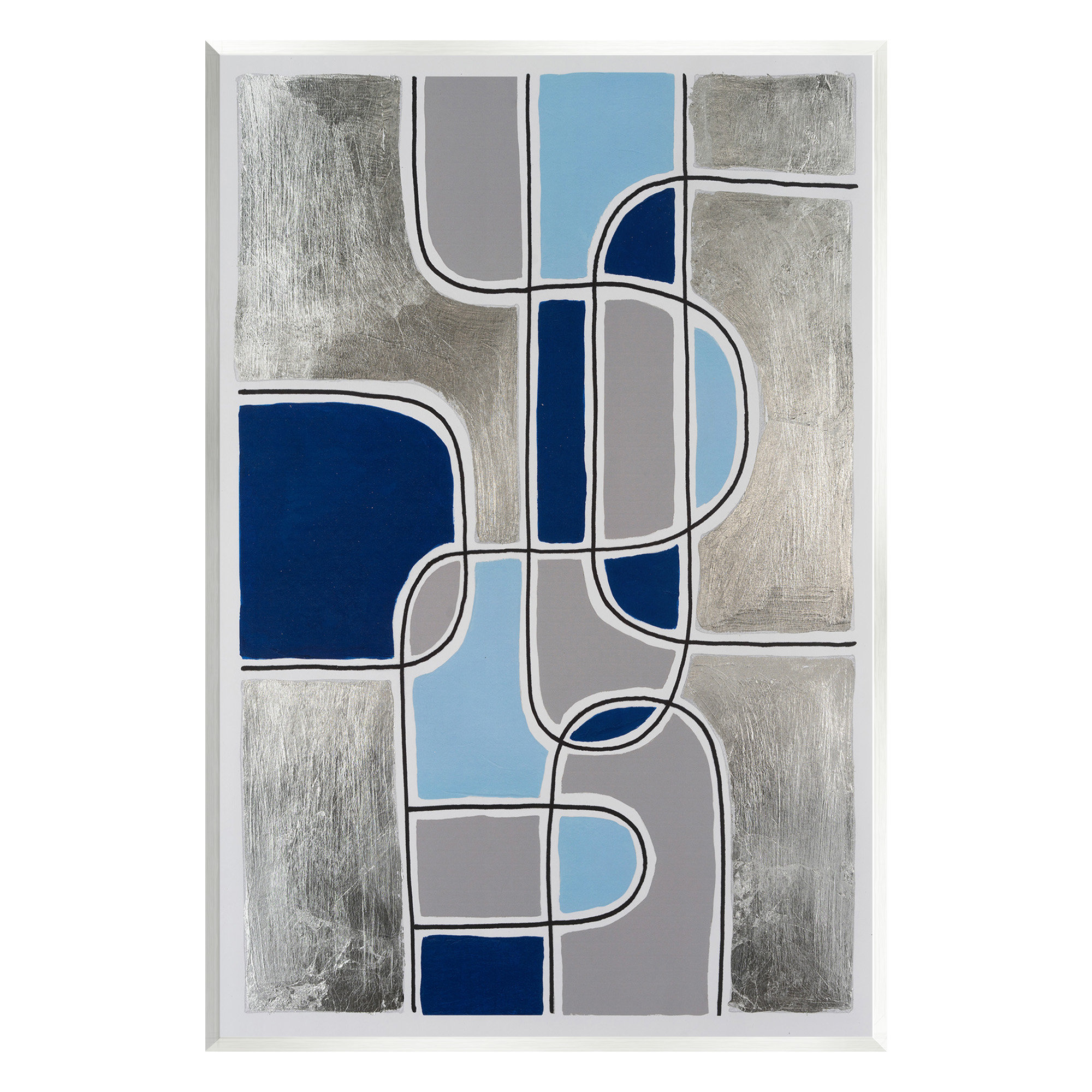 Wrought Studio Alternating Centric Shapes Wall Plaque Art by Michael ...