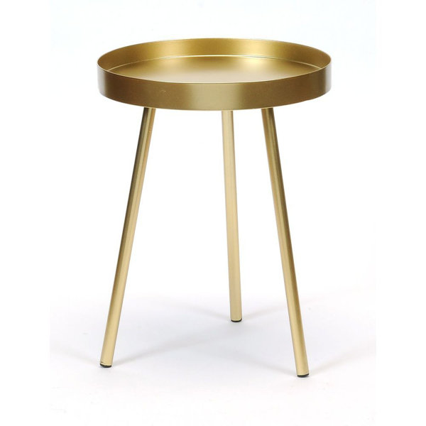 Mercer41 GOLD ROUND SIDE TABLE & Reviews - Wayfair Canada