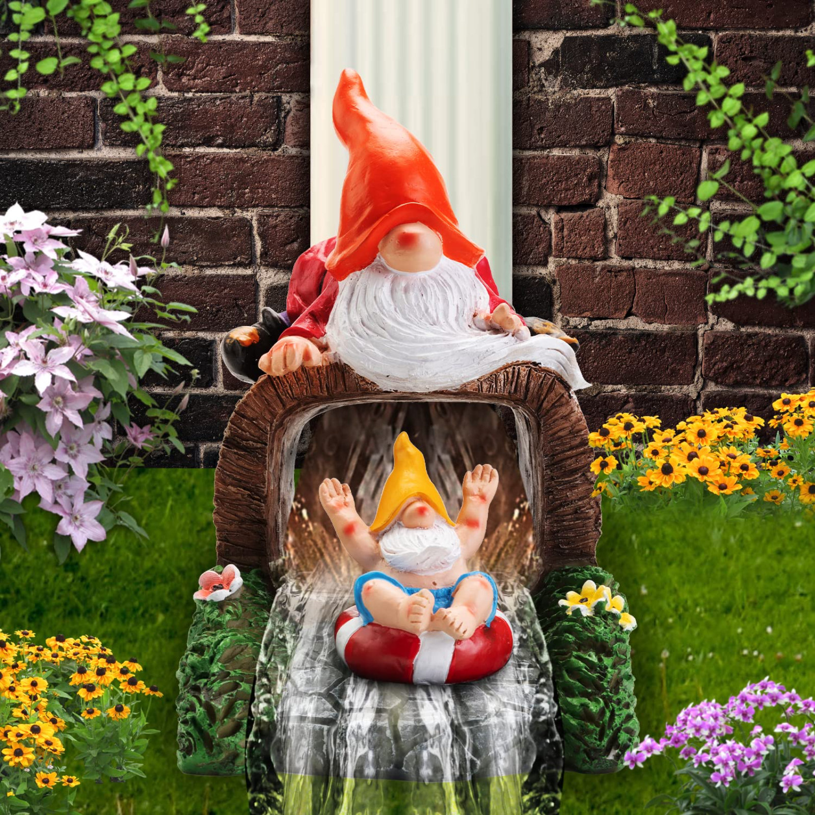 Dakota Fields Garden Statue for Gutter Downspout Extension Decoration ...