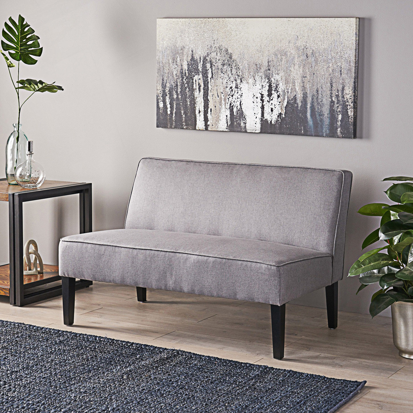 Mercer41 Modern Sofa Loveseat With Birch Legs, Two-Seat Sofa - Wayfair Canada
