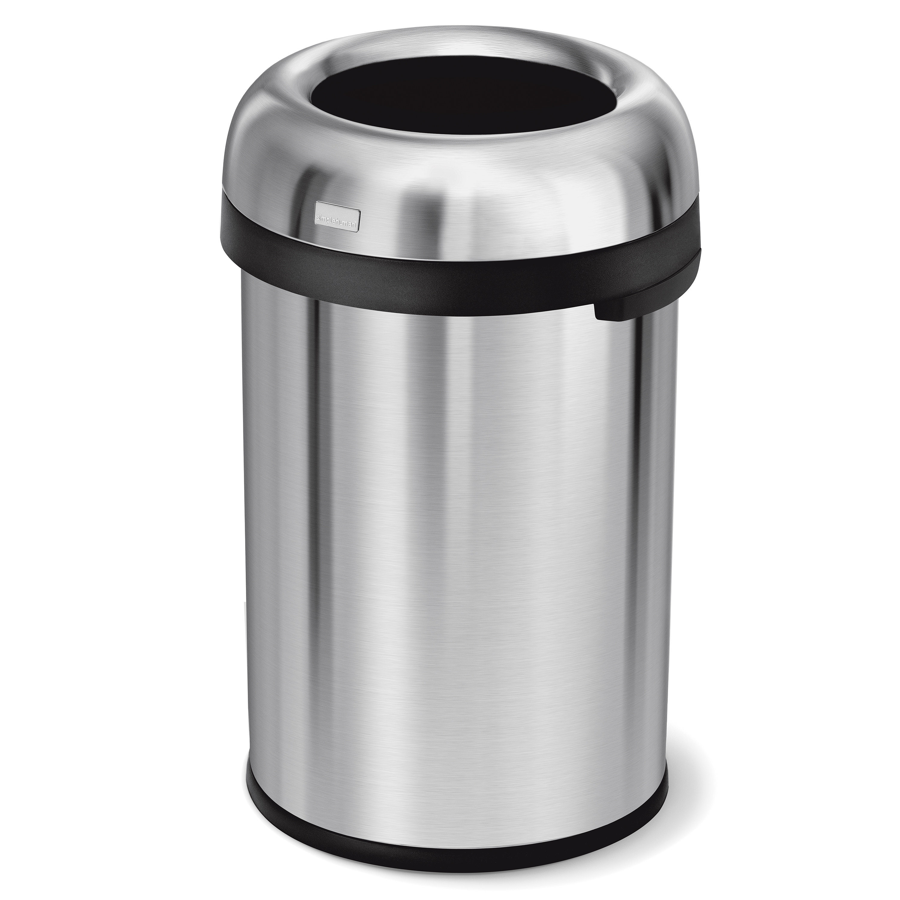 simplehuman 115 Liter Bullet Open Top Trash Can Commercial Grade Heavy ...