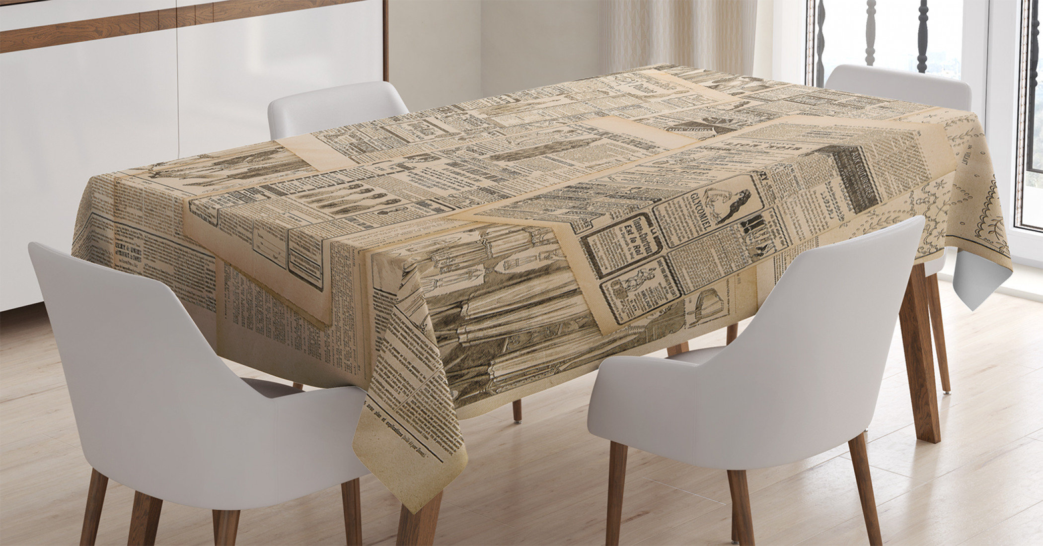 East Urban Home Newspaper Pages With Advertising And Fashion Magazine ...