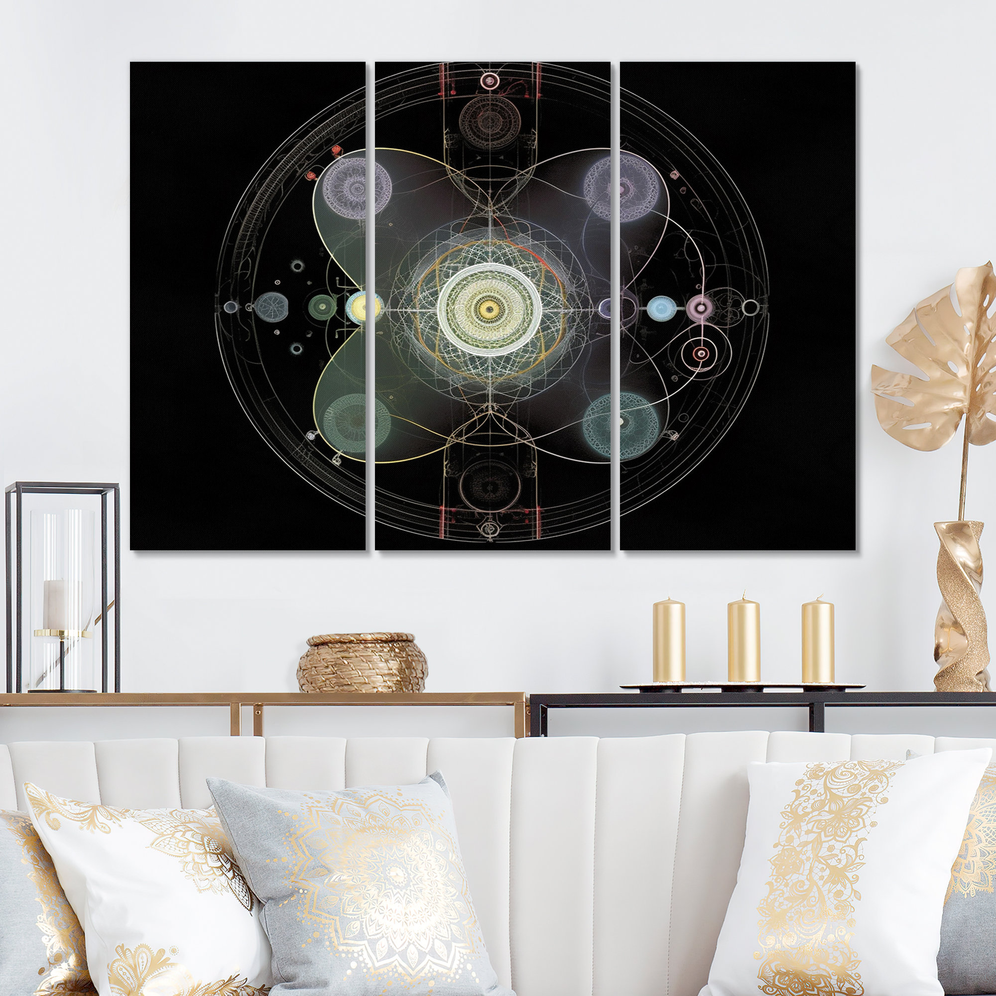 Latitude Run® Mandala Depicting Geometric Universe - Abstract Shapes ...