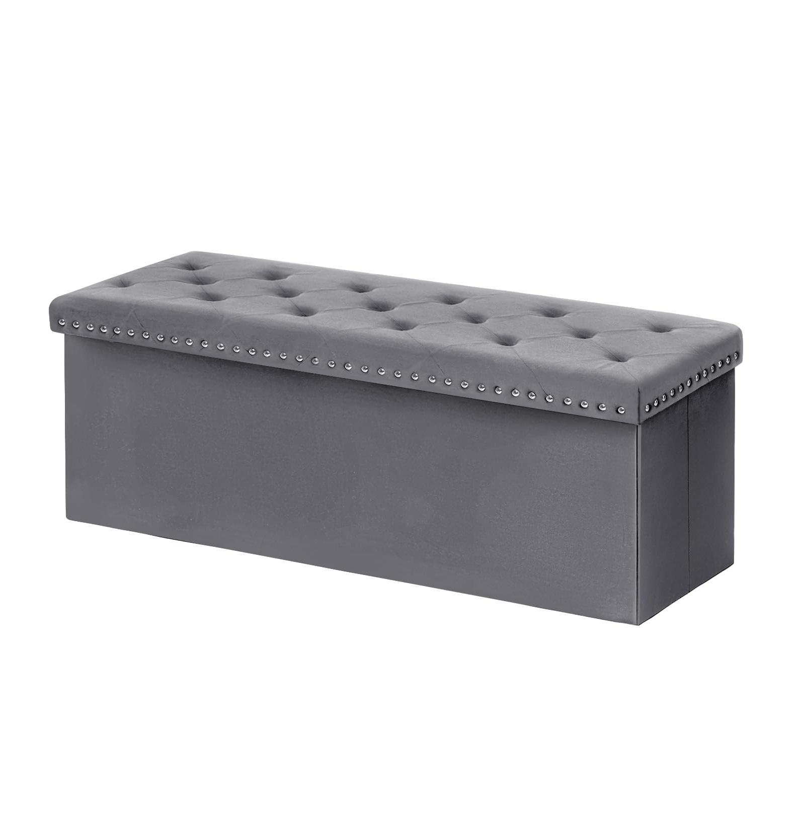 Latitude Run® Storage Ottoman Bench, Folding Tufted Ottomans With ...