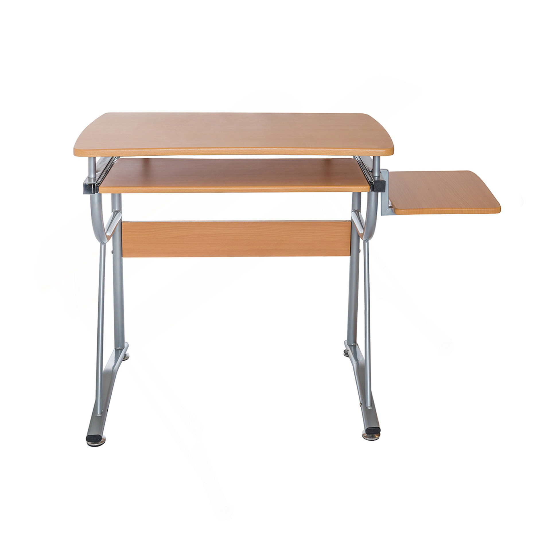 Inbox Zero Techni Mobili Compact Computer Desk With Side Shelf And ...