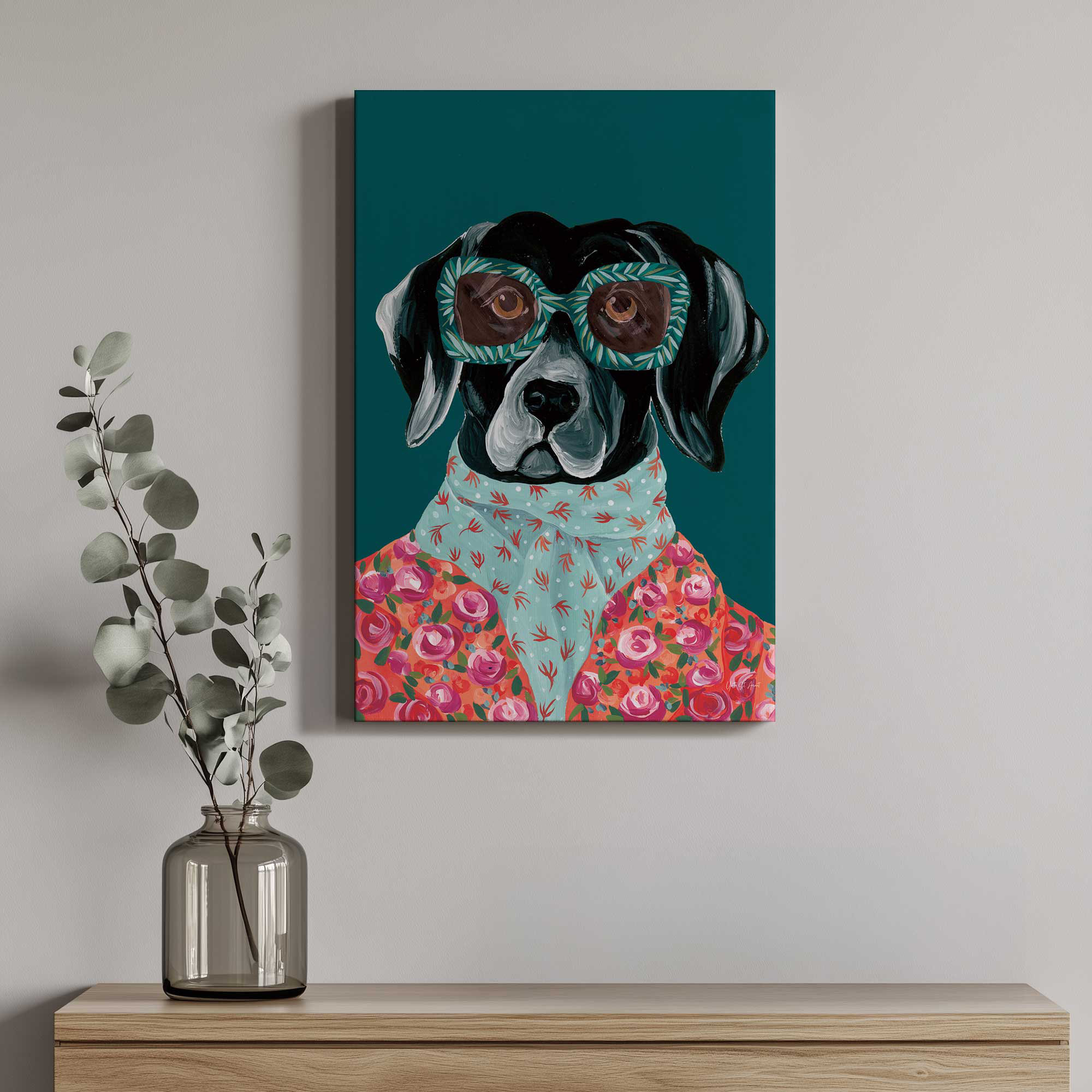 Dakota Fields Dashing Labrador by Yvette St. Amant Art Print | Wayfair