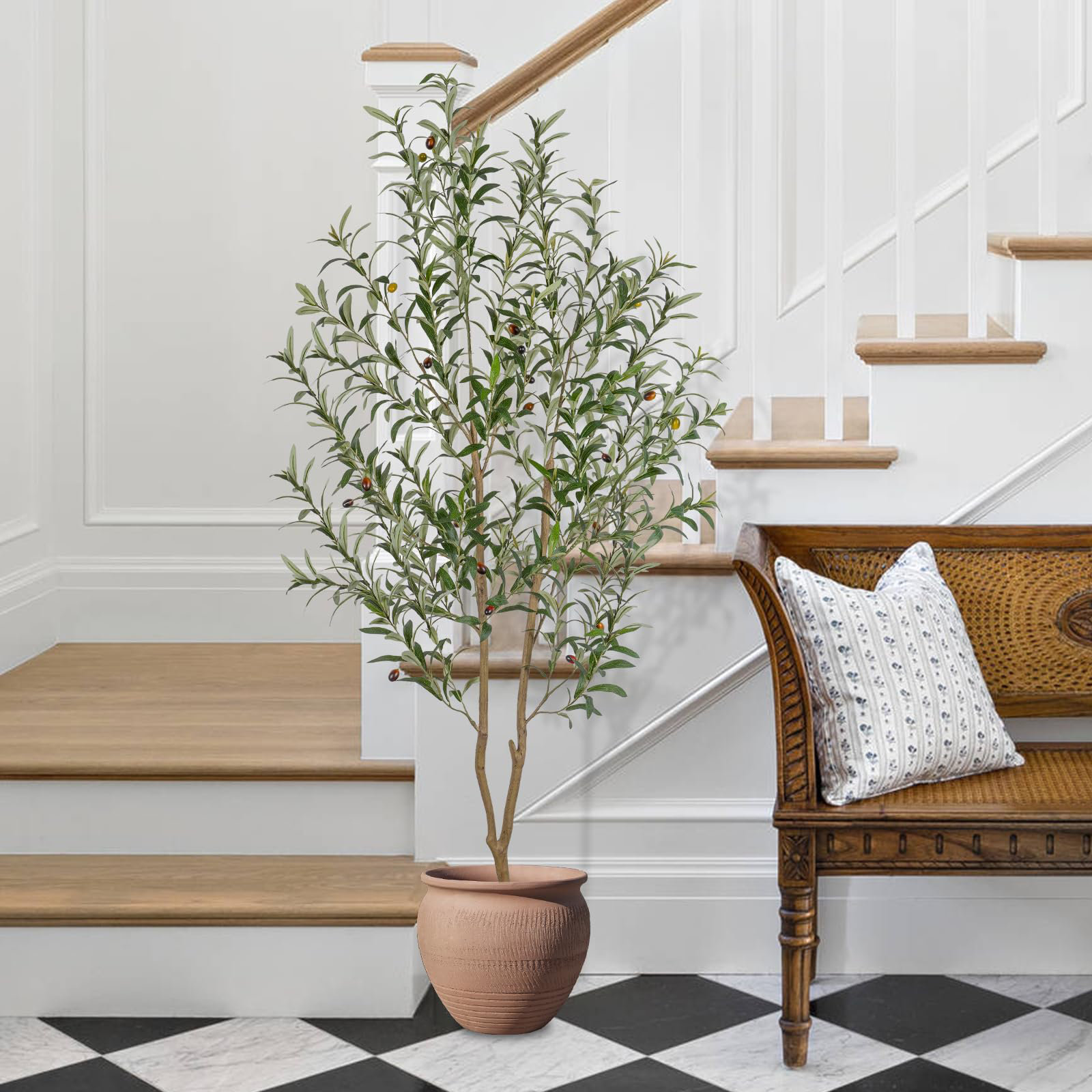 Primrue Olive Tree Artificial Indoor | Wayfair