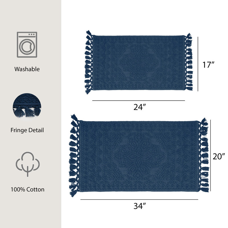 French Connection Dekker Bath Rug Set & Reviews | Wayfair