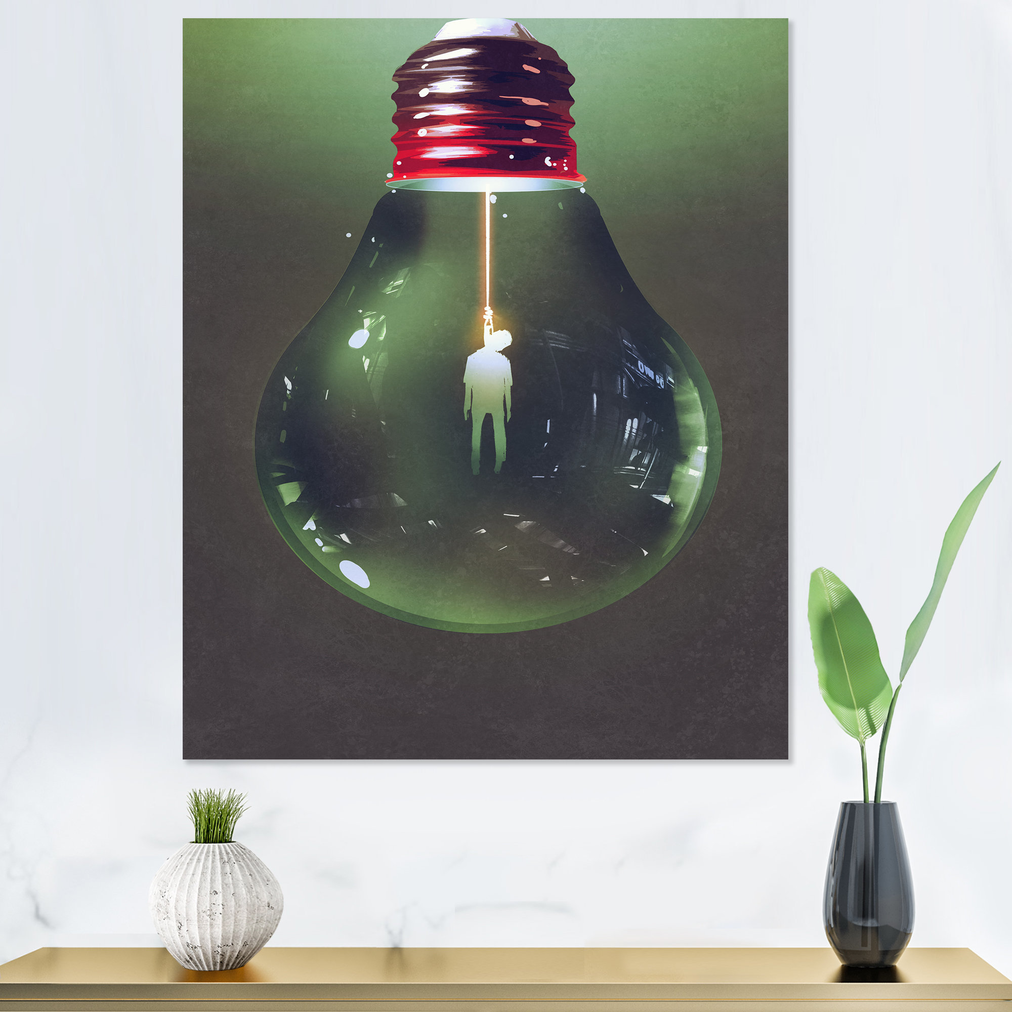 Trinx Video Game Light Bulb Fusion With The Hanged - Modern ...