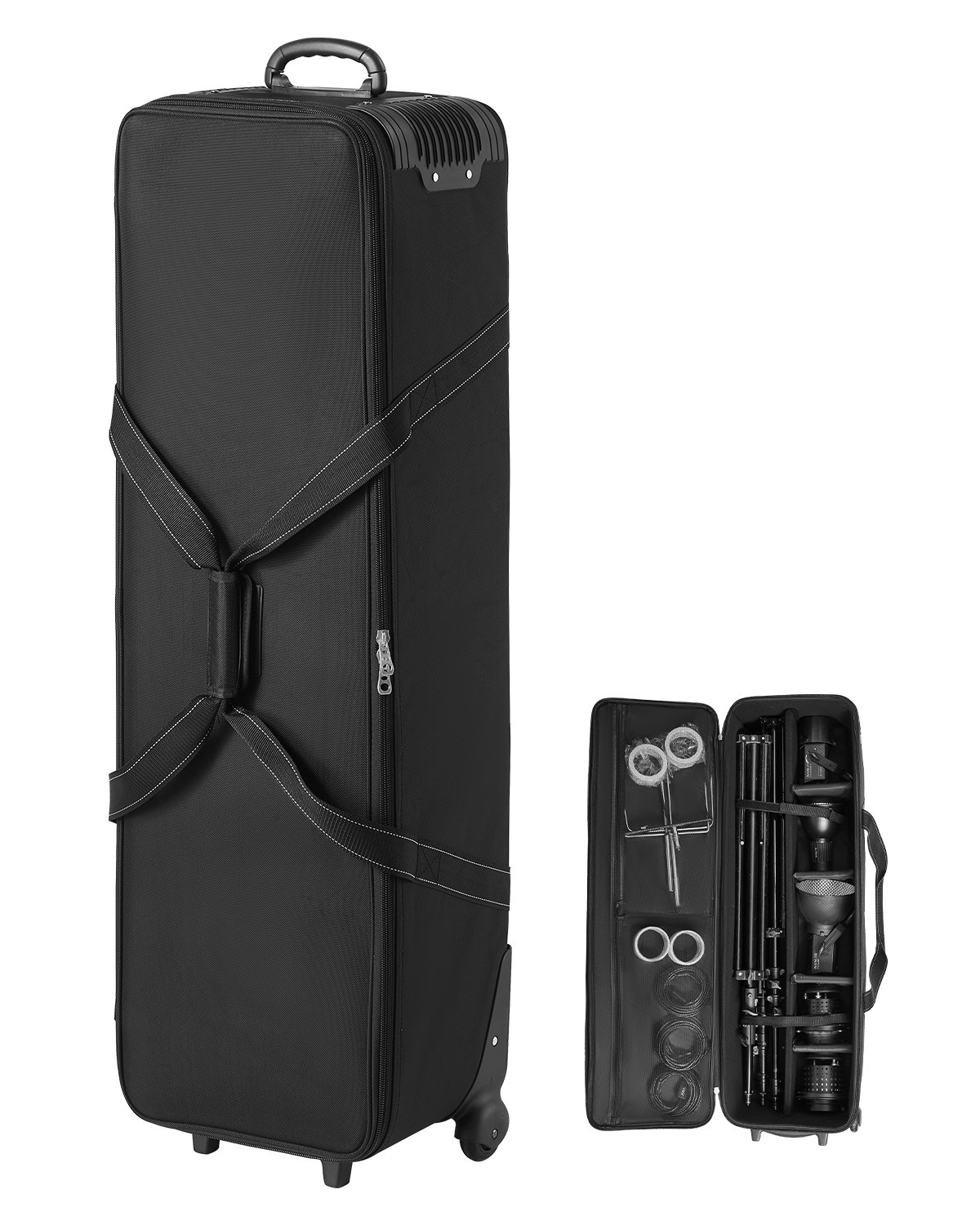 Arlmont & Co. Studio Equipment Trolley Case 46.46 x 14.57 x 11.81 in ...