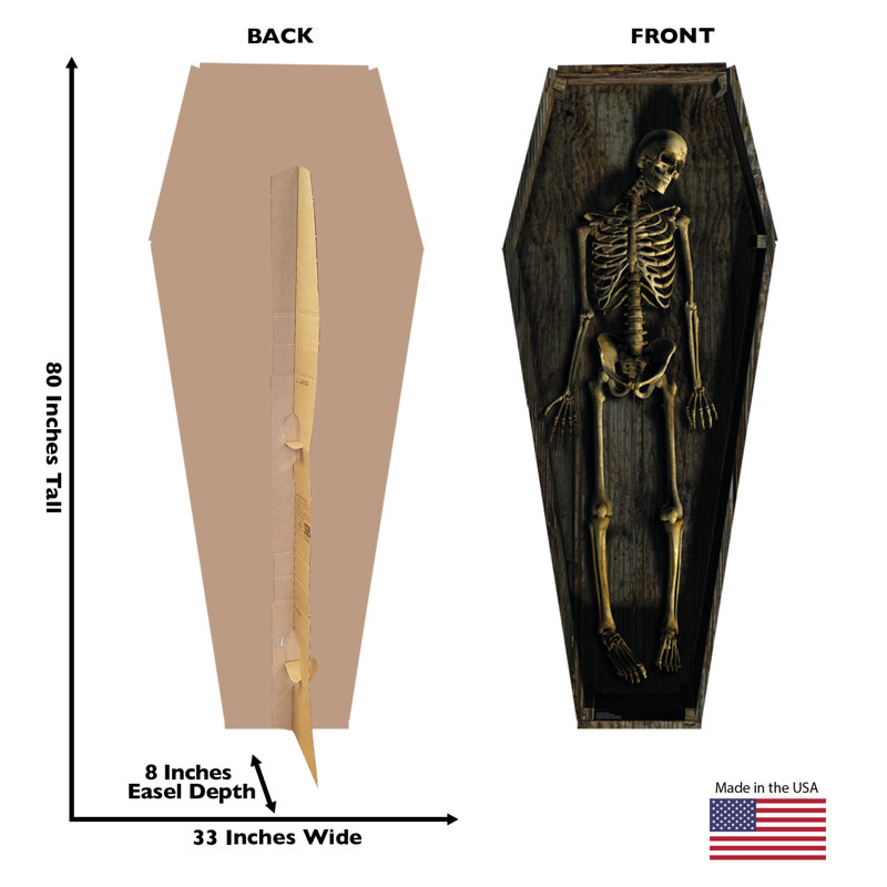 Advanced Graphics Skeleton Casket Stand-Up & Reviews | Wayfair