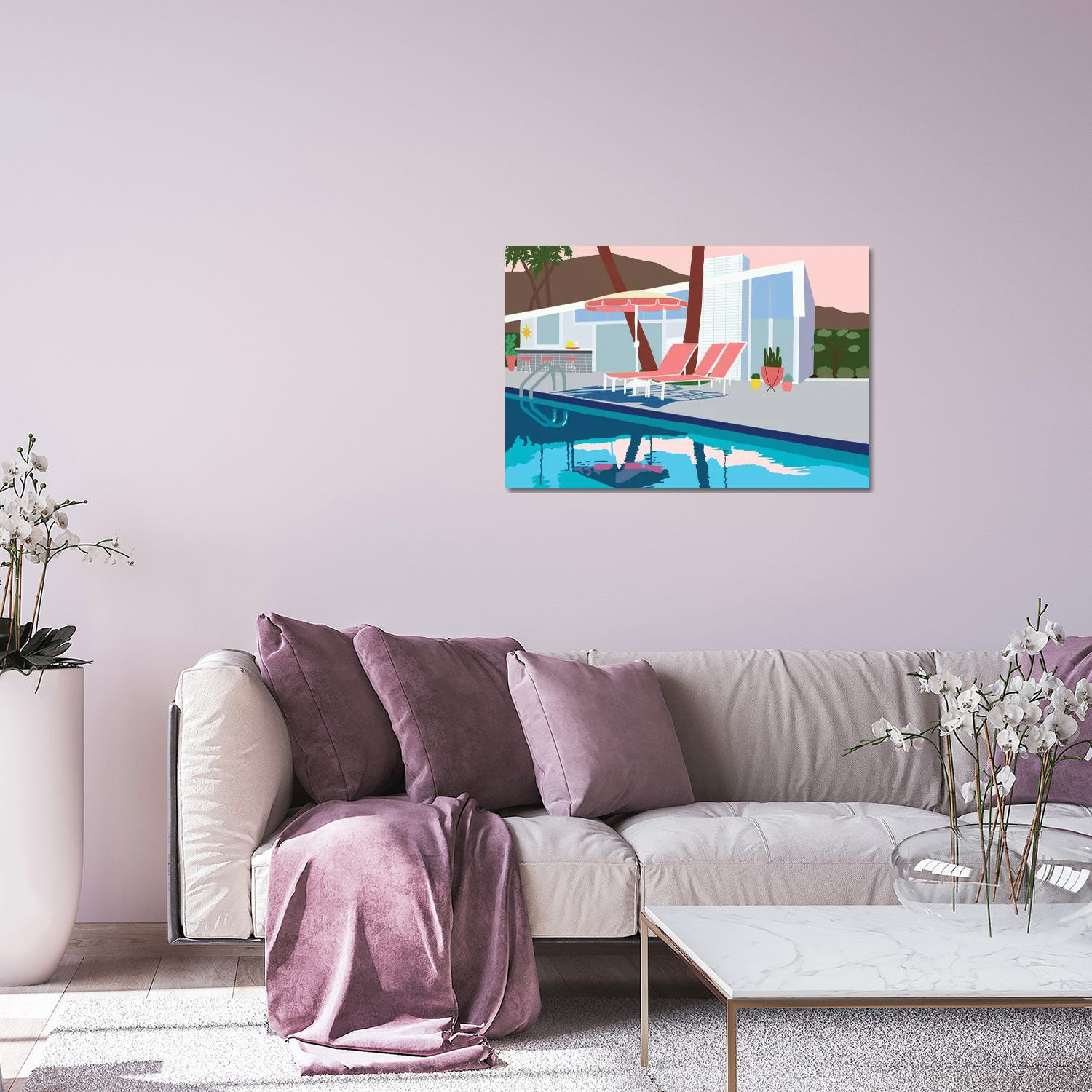 Dovecove Pool Lounge I by Jen Bucheli - Unframed Graphic Art | Wayfair