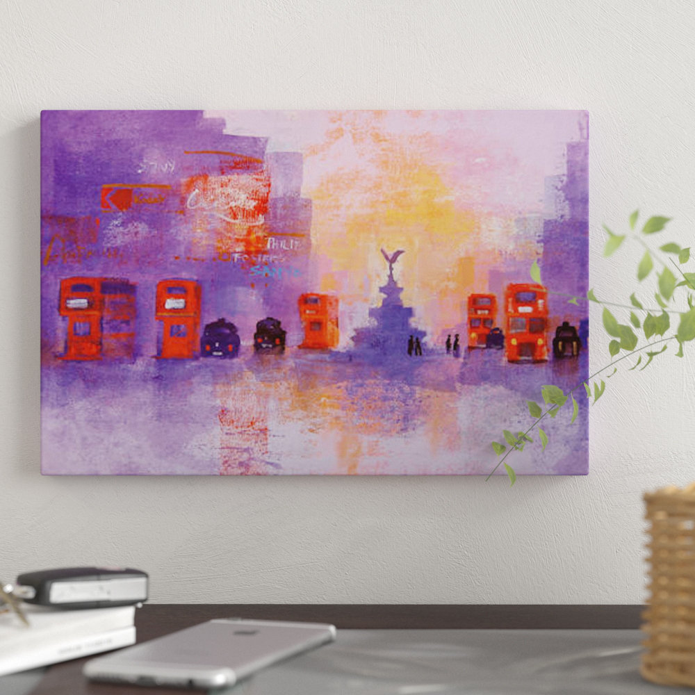 East Urban Home 'London Summer Evening' by Colin Ruffell Print | Wayfair
