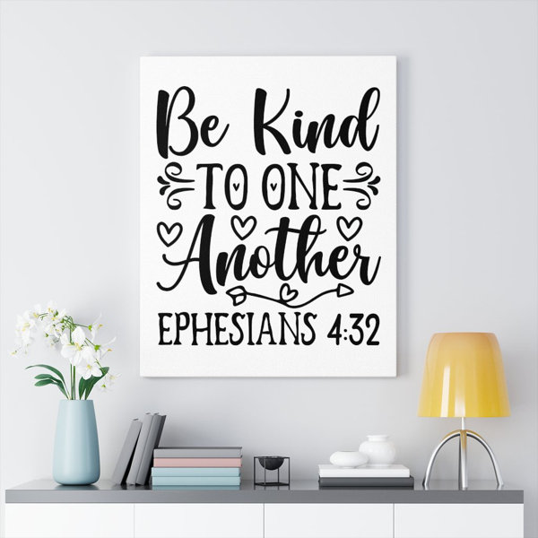 Express Your Love Gifts Scripture Canvas Kind To One Another Ephesians ...