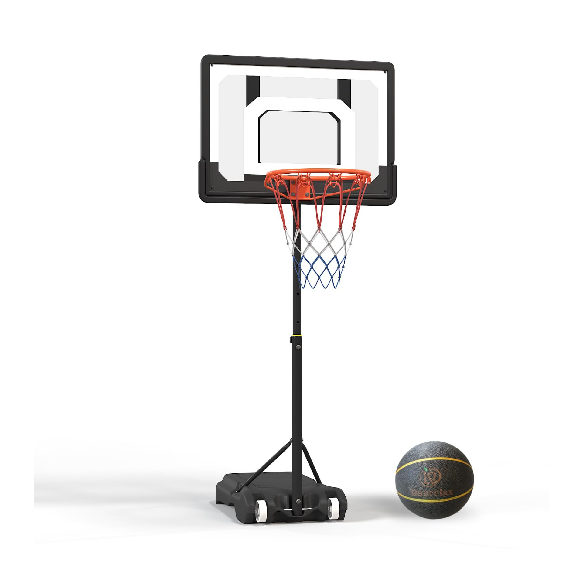 JETEHO Pool Basketball Hoop, Height Adjustable, Includes Air Pump, 8 ...