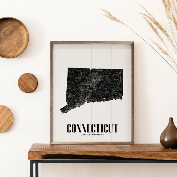 17 Stories Connecticut State Print | Wayfair