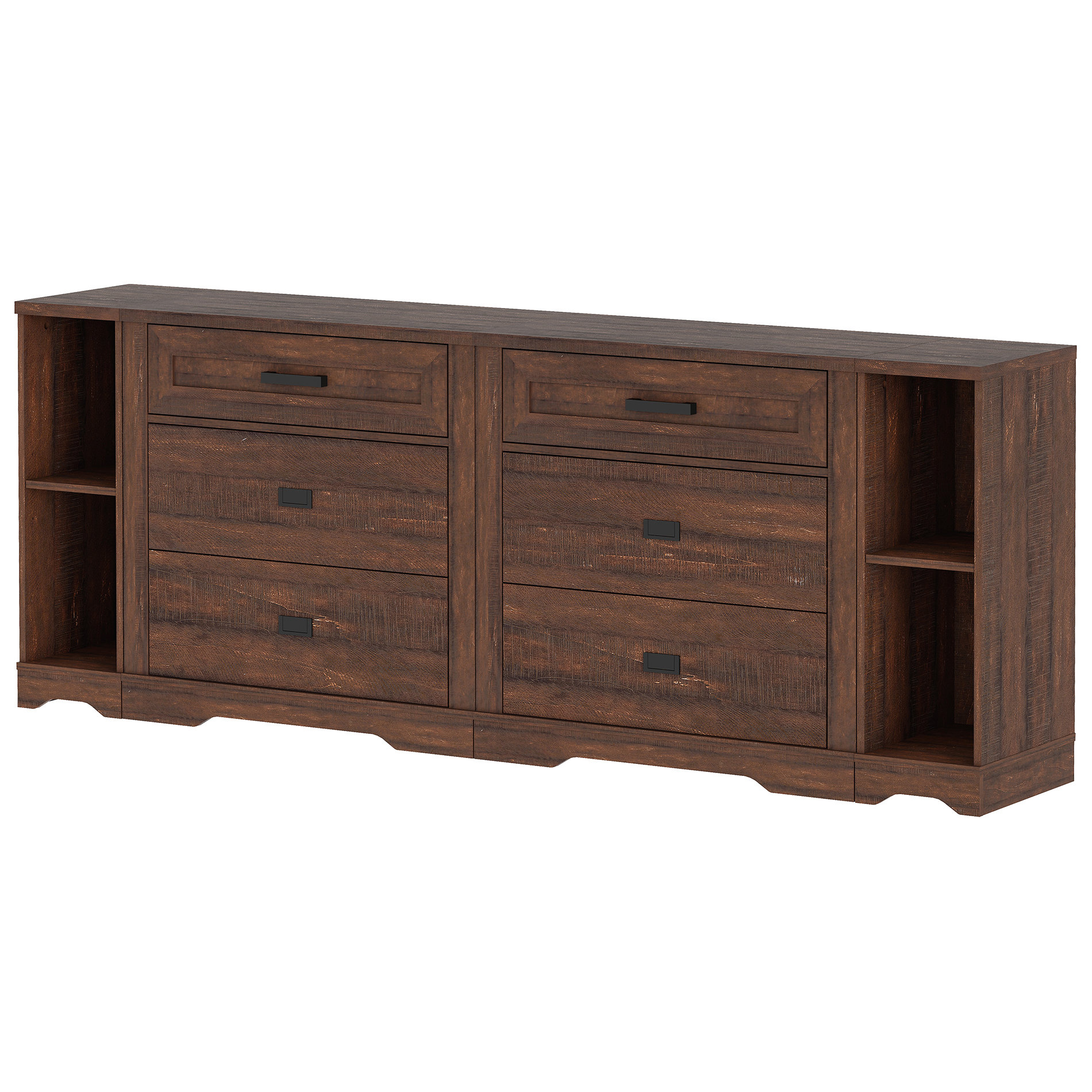 Gracie Oaks Meuble télé pour téléviseurs 75 85 95 po, commode en bois ...