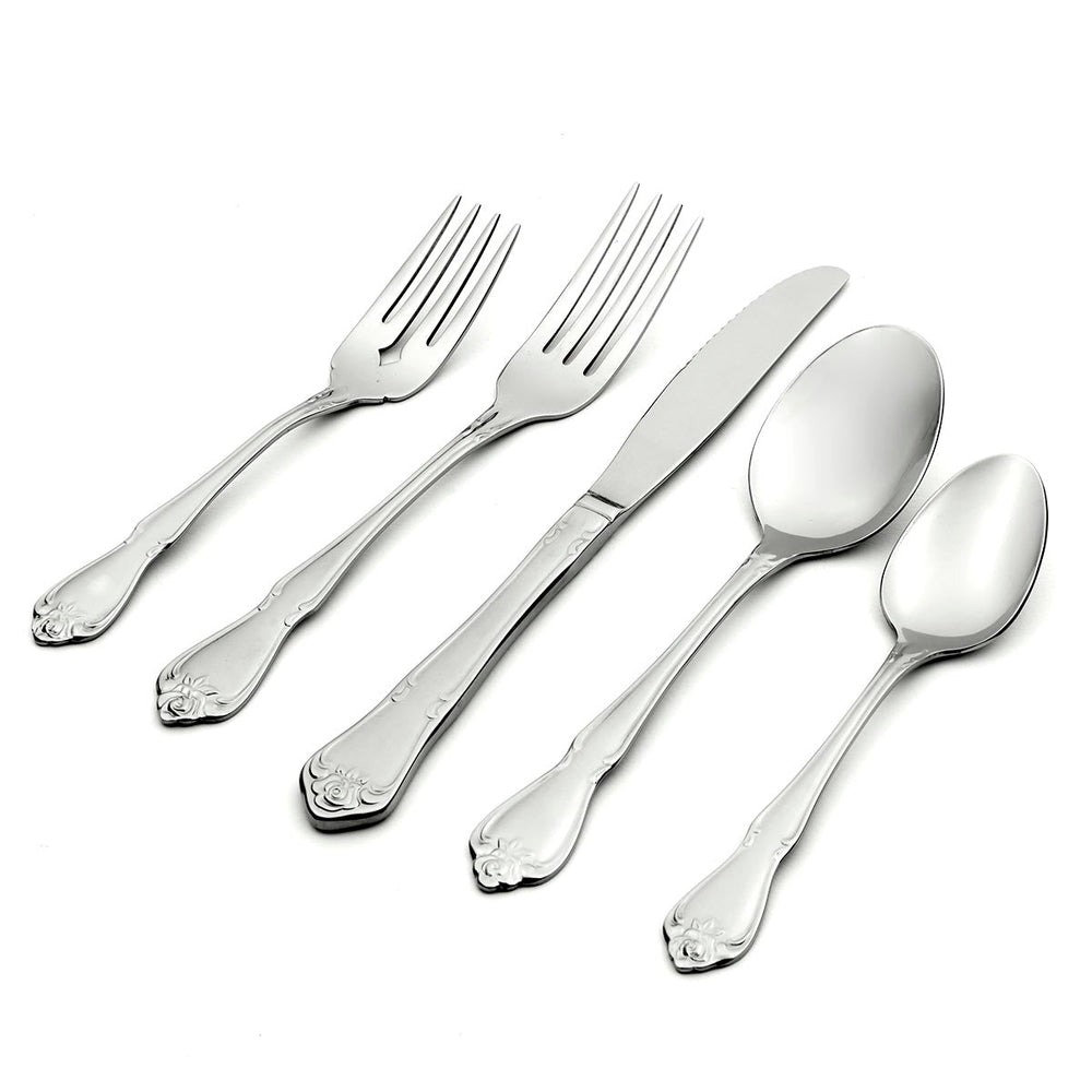 Oneida True Rose 45 Piece Everyday Flatware Set & Reviews | Wayfair