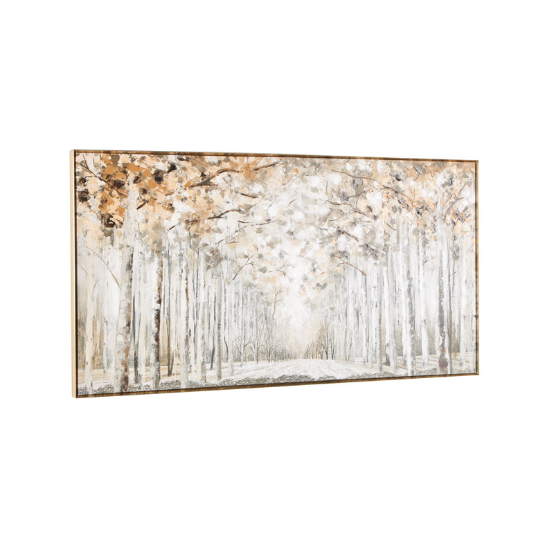 Millwood Pines Forest Landscape - Shadow Box Print on Canvas | Wayfair