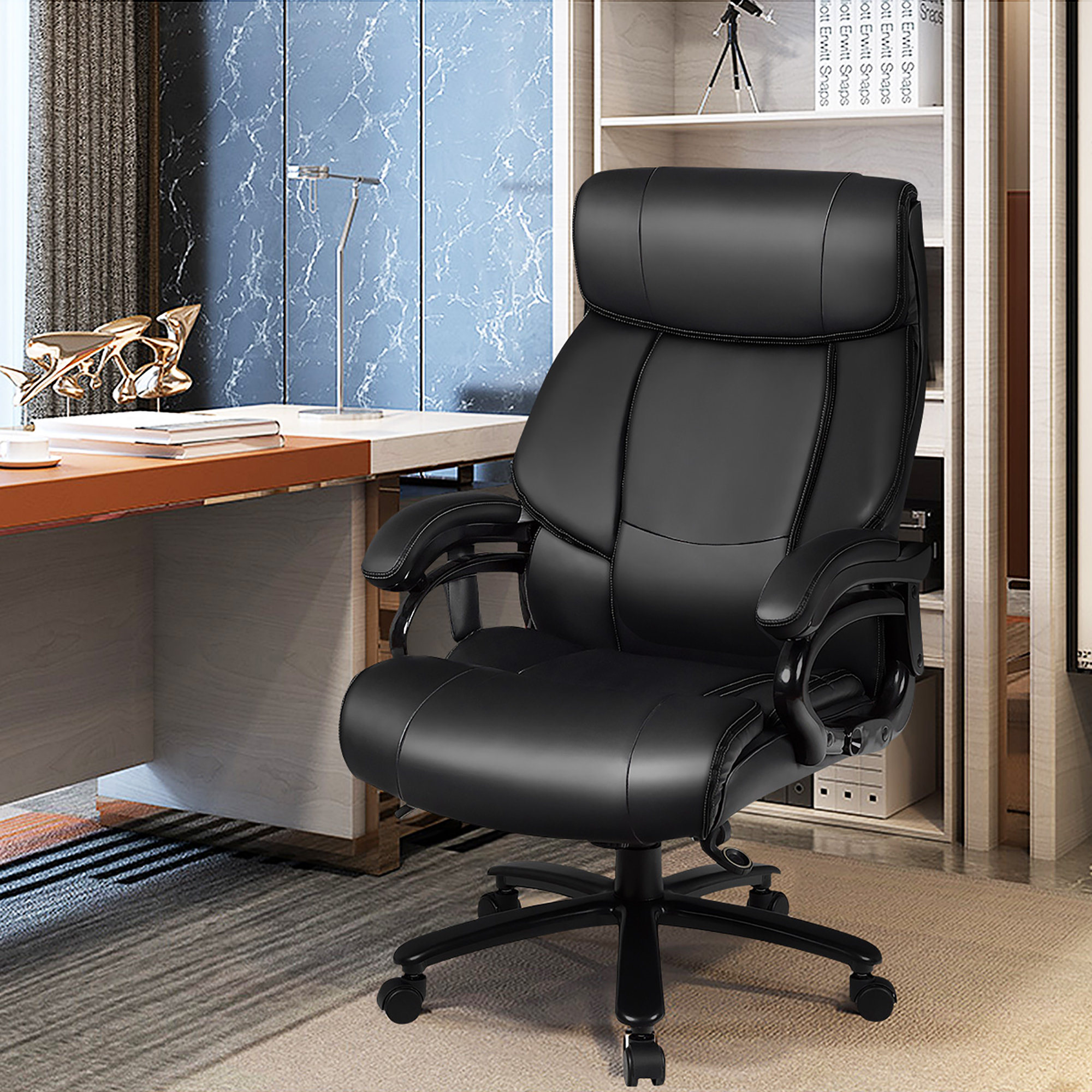 Inbox Zero Eugley Faux Leather Executive Chair & Reviews | Wayfair