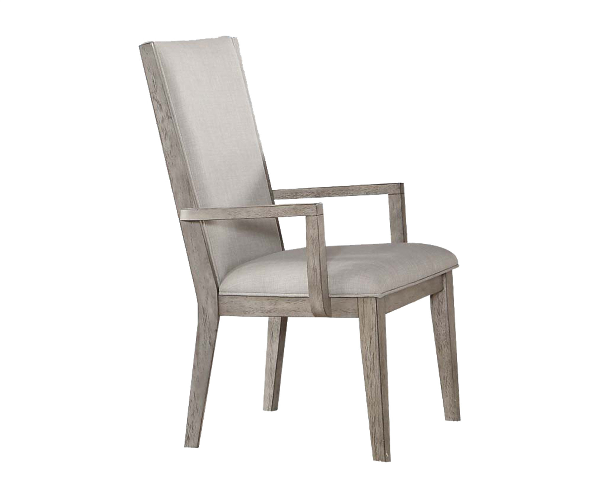 Gracie Oaks Rocky Fabric & Gray Oak Finish Arm Chair (Set Of 2) | Wayfair