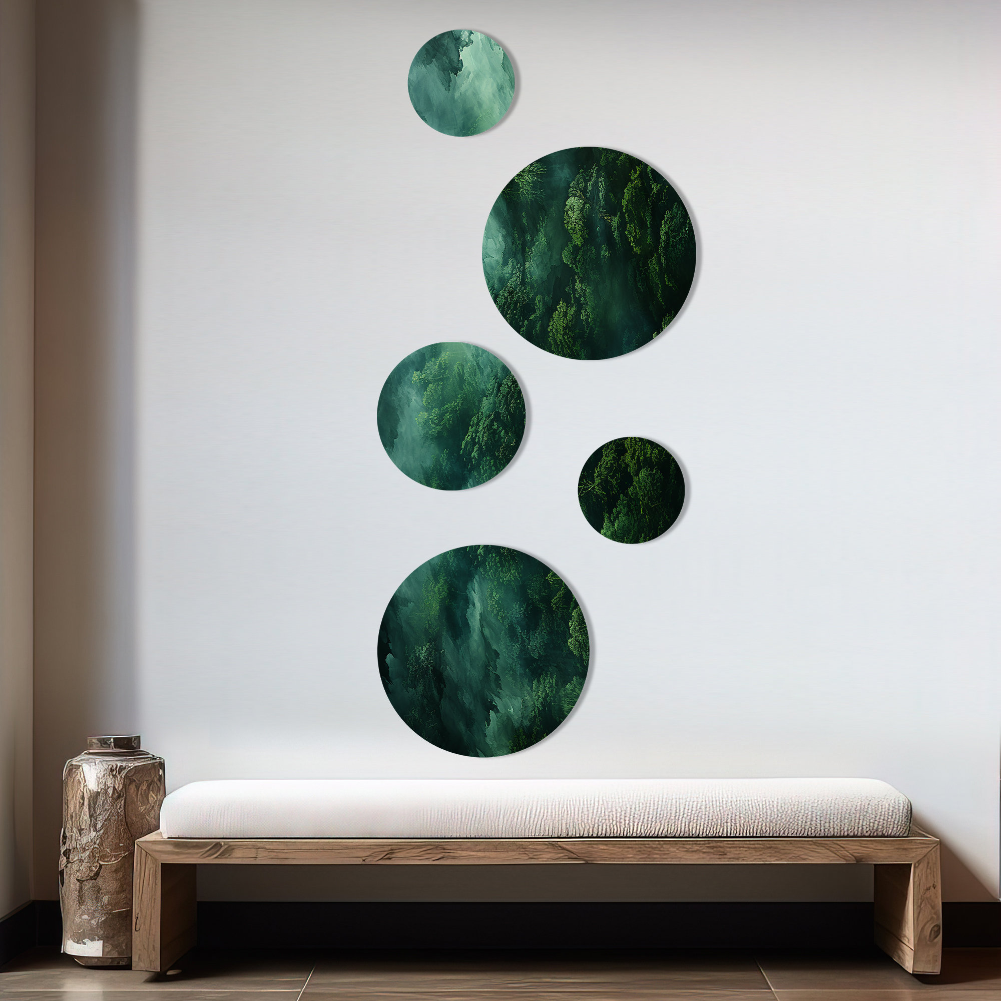 Millwood Pines Rainforest Jungle Landscape 2 - Jungle Round Wall Art ...