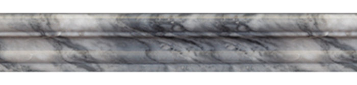 Belluno Designs Bardiglio 2" x 12" Marble Polished Marble Chair Rail ...