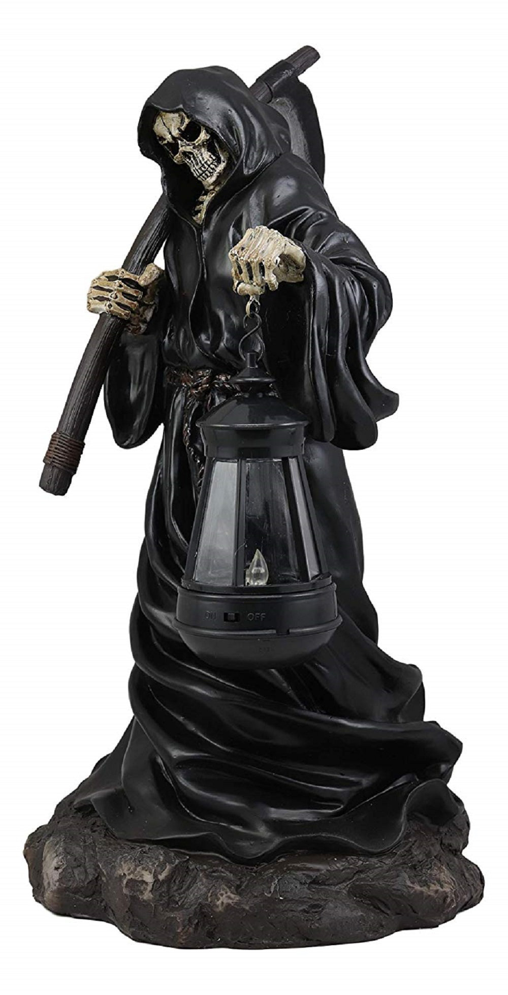 The Holiday Aisle® Reaper Charon Holding Scythe and Solar-Powered ...