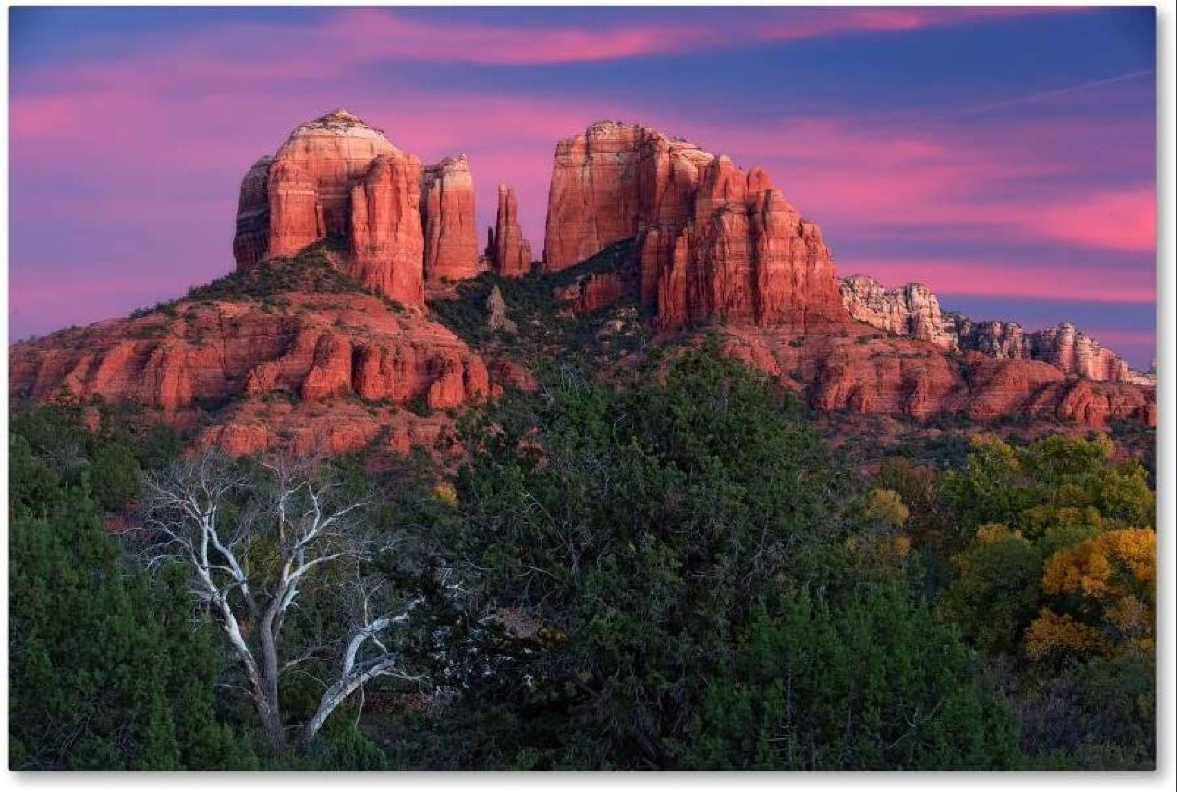 Union Rustic " Sedona Cathedral Rock Dusk " by Mike Jones - Wayfair Canada