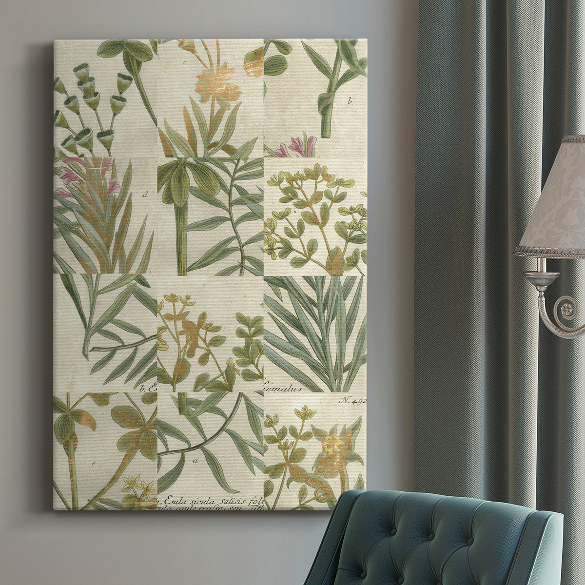 Red Barrel Studio® Garden Grid II - Wrapped Canvas Graphic Art | Wayfair