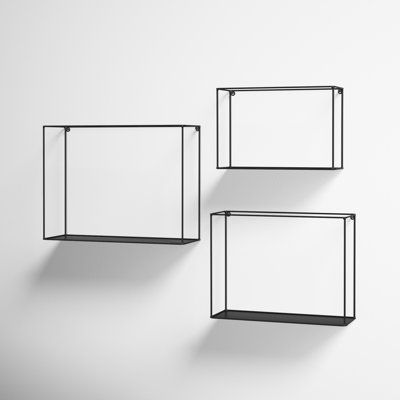 Joss & Main Avia 3 Piece Metal Accent Shelf | Wayfair