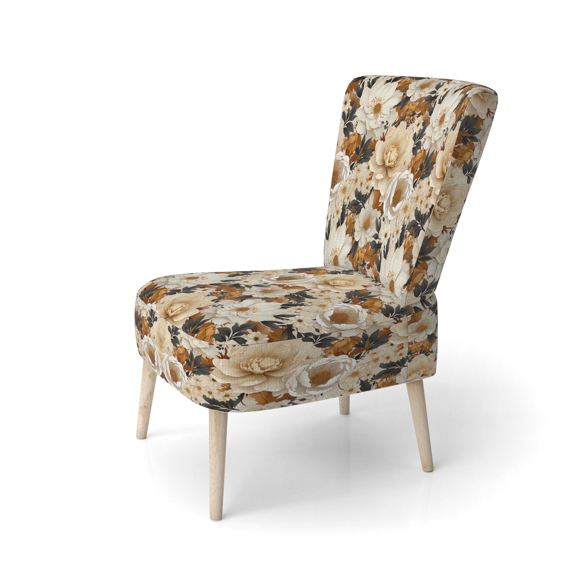 Red Barrel Studio® Boho Earthy Blooms Poppies Bloom III - Upholstered ...