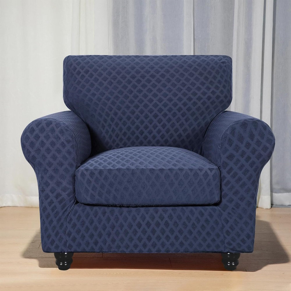 Cozy Oasis Stretch Sofa Cover Couch Covers, 2 Piece Armchair Slipcover ...