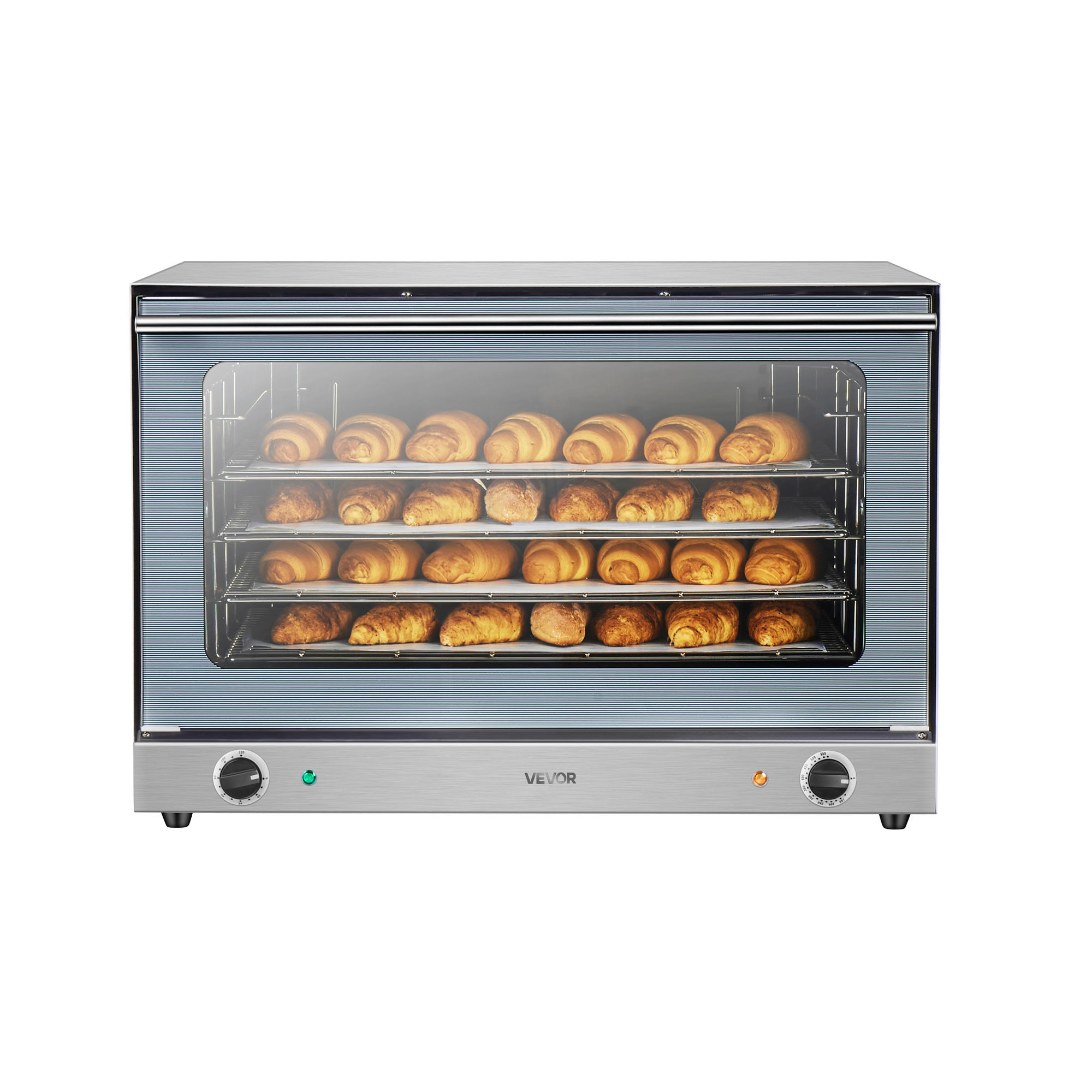 VEVOR Commercial Convection Oven Full Size 4.24 cu.ft Countertop Oven 4 ...