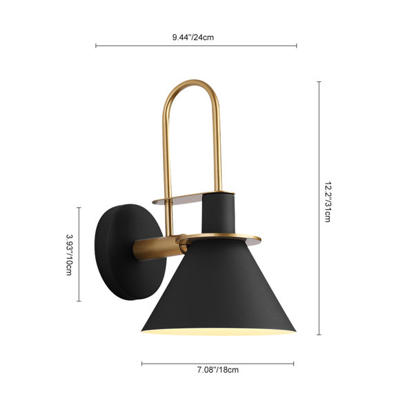 Mercer41 Jacoline 1 - Light Cone Armed Sconce & Reviews | Wayfair