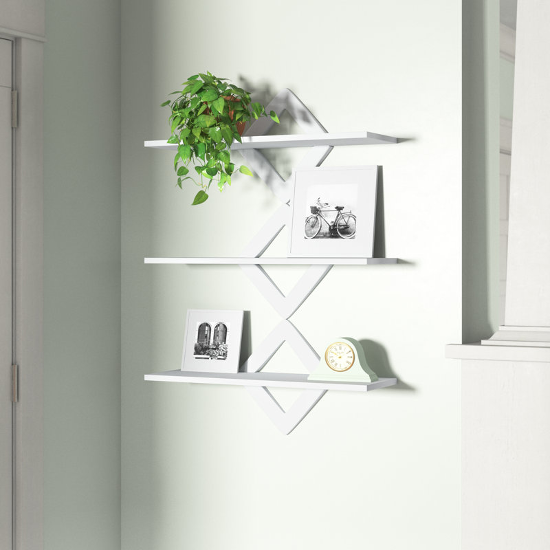Andover Mills™ Gympie 3 Piece Melamine Bracket Shelf & Reviews | Wayfair