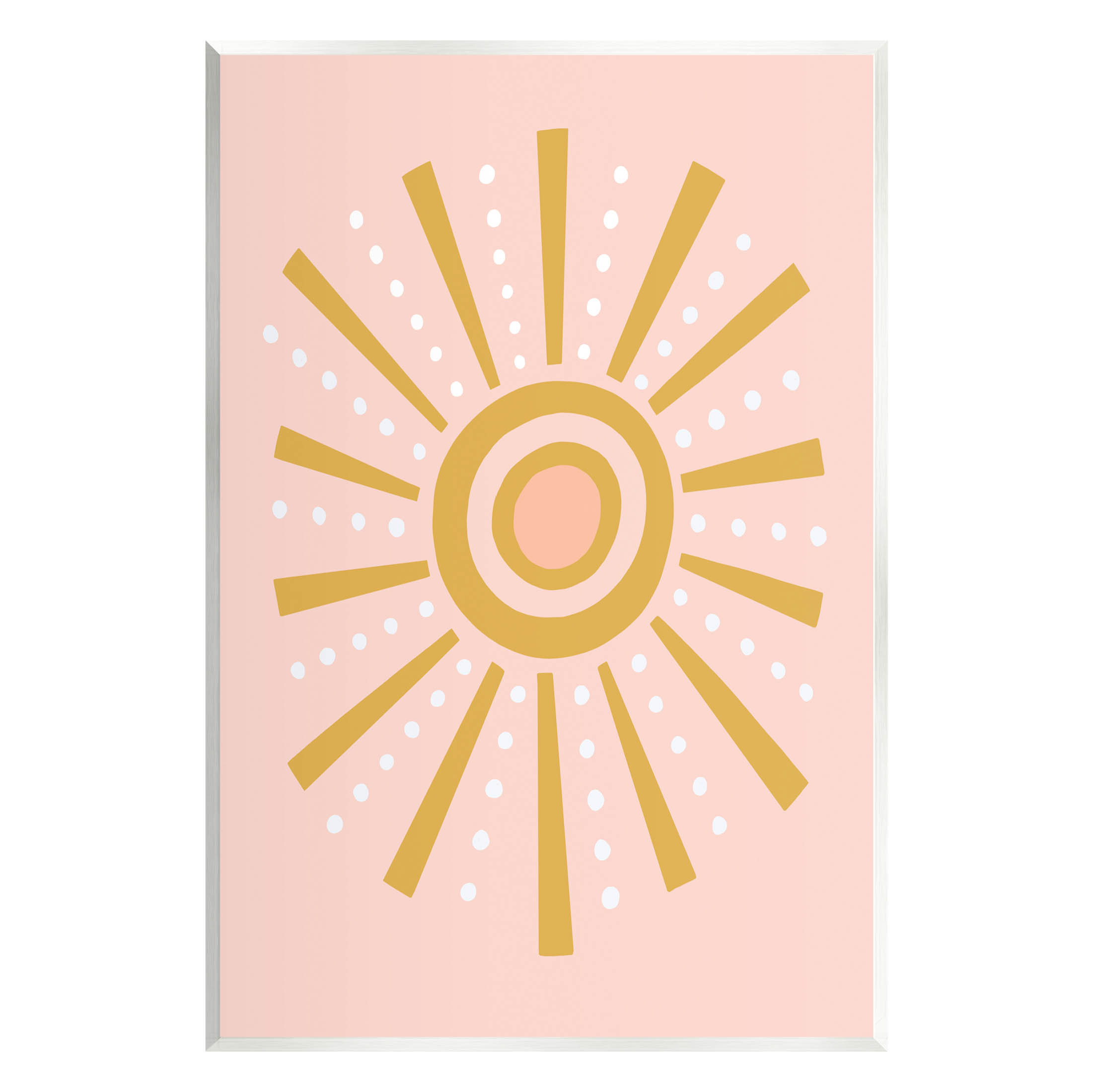 Stupell Industries Whimsical Sun Rays Pattern Wall Plaque Art By Nina ...