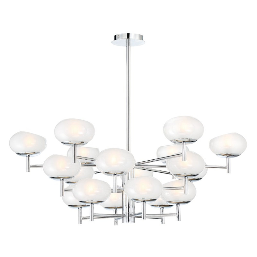 ALAN MIZRAHI LIGHTING Light Bowl Modern Linear Burlington Blown Glass ...