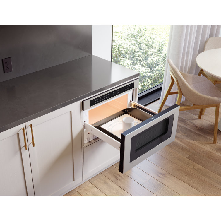 Zephyr 24 In. Built-In Microwave Drawer In Stainless Steel - Wayfair Canada
