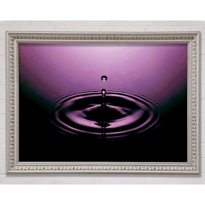Bright Star Purple Water Droplet - Single Picture Frame Print | Wayfair ...