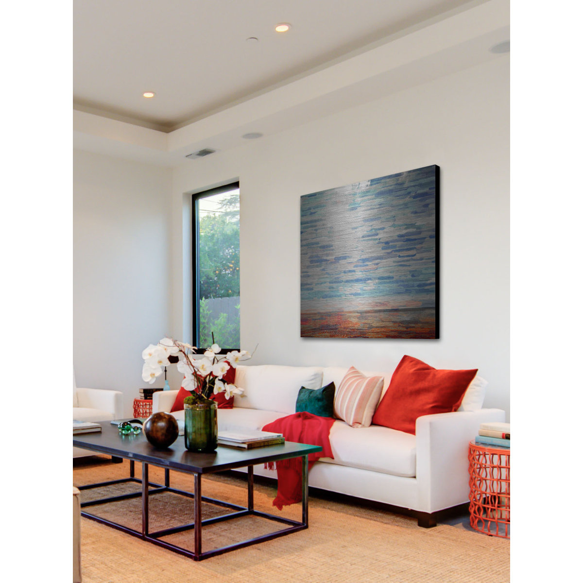 Parvez Taj 'Forgotten' by Parvez Taj Painting Print on Brushed Aluminum ...